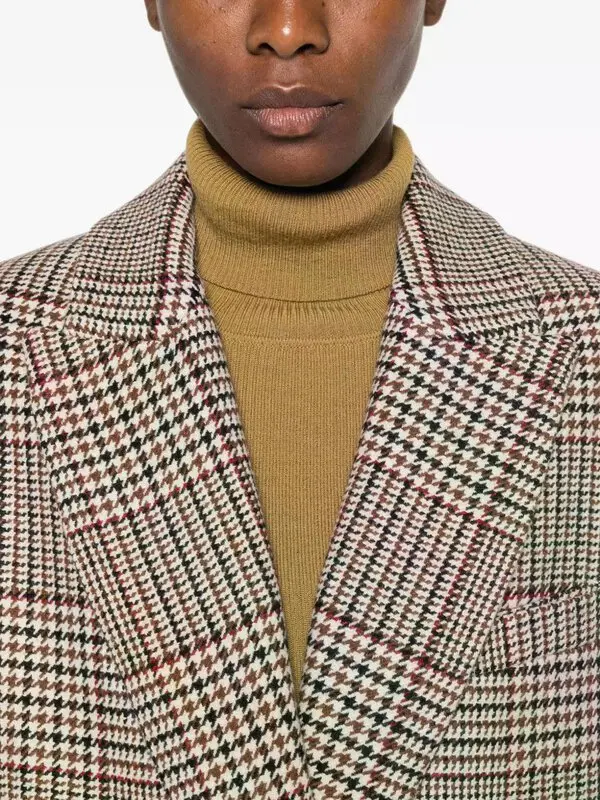 Federica Tosi Prince Of Wales Check Double-breasted Coat