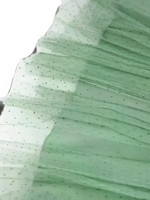 Dior Plumetis Pleated Midi Skirt
