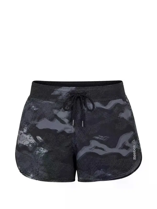 REEBOK Wor Woven Aop Camo-print Drawstring Shorts
