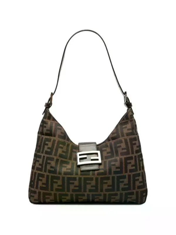 Fendi 2000-2010 Zucca Canvas Shoulder Bag