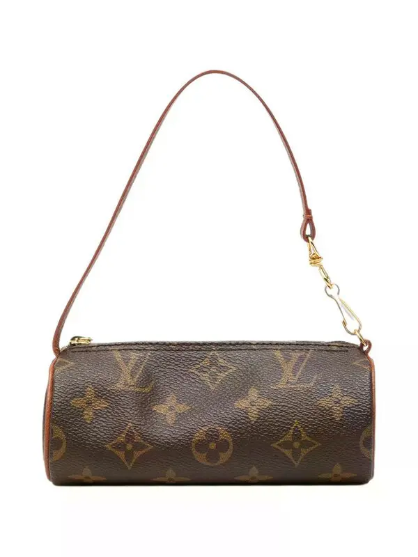 LOUIS VUITTON 1990-2010 Monogram Papillon Pochette Handbag - Brown