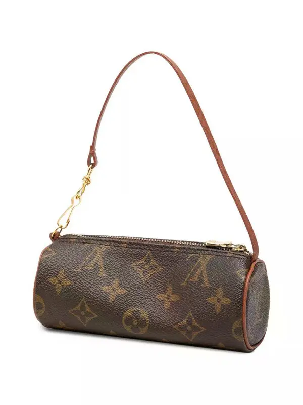 LOUIS VUITTON Monogram Canvas Papillon Pochette Handheld Bag - Brown