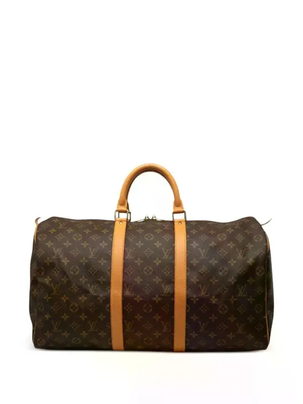 LOUIS VUITTON 1997 Monogram Keepall 50 Travel Bag - Brown