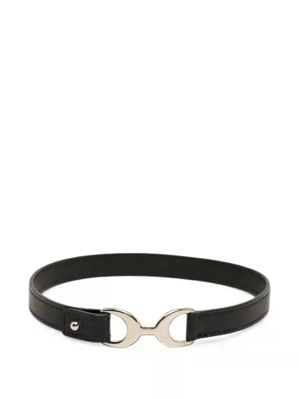 Hermès 2011 Swift Palladium Plated Pavane Double Tour Bracelet - Black