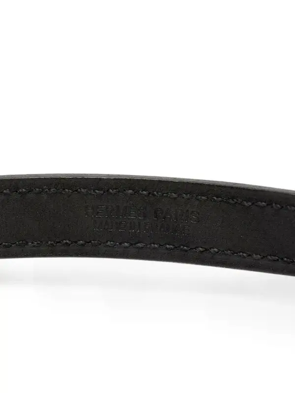 Hermès 2011 Swift Palladium Plated Pavane Double Tour Bracelet