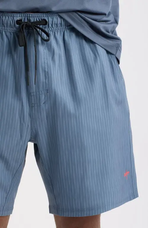 SANTO STUDIO Pinstriped Performance Shorts