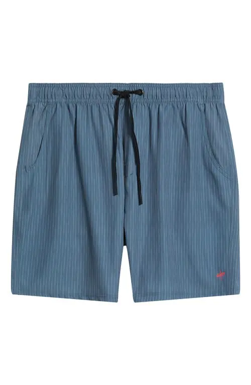 SANTO STUDIO Pinstriped Performance Shorts