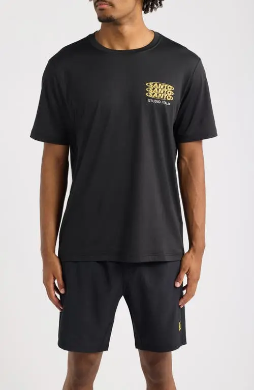 SANTO STUDIO Line Up Performance Graphic T-shirt