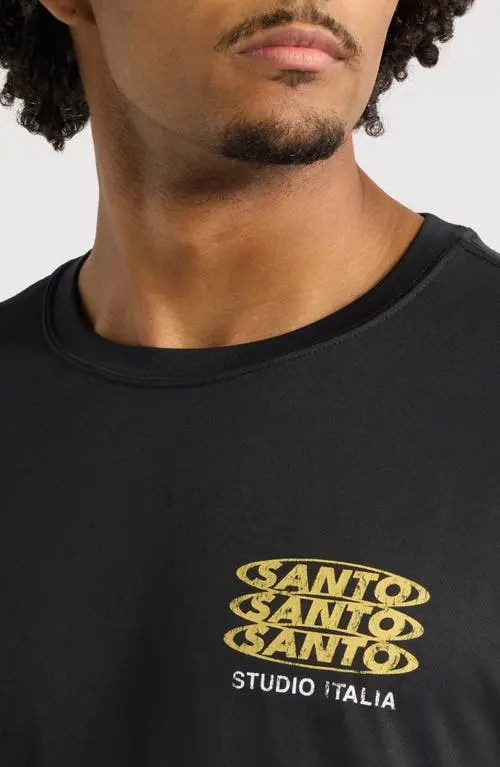 SANTO STUDIO Line Up Performance Graphic T-shirt