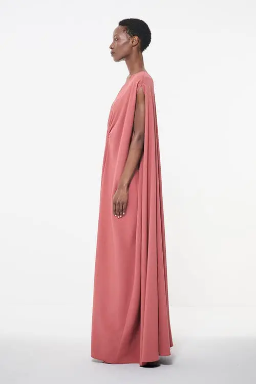 LEEM Gathered Marked Waist Dress