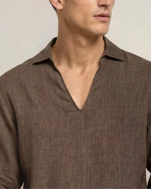 Orlebar Brown Ridley Lino Relaxed Linen Overhead Shirt