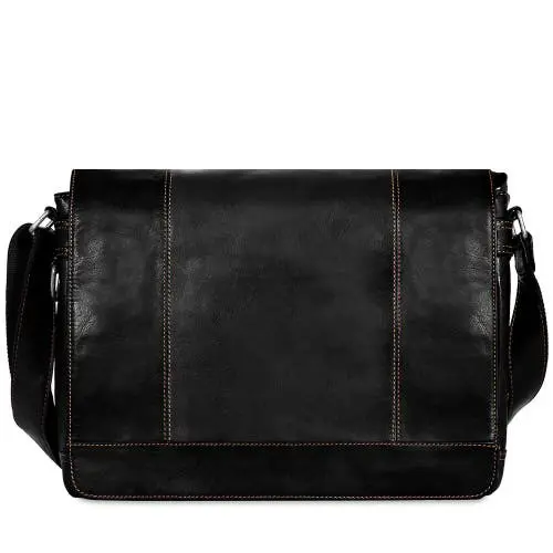JACK GEORGES Voyager Full-size Messenger Bag - Black