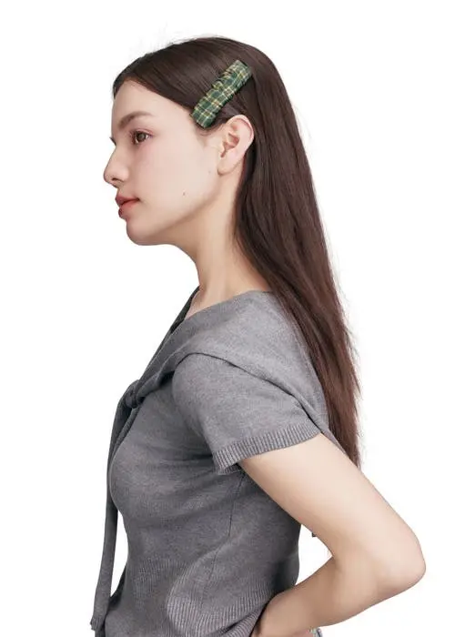 OLAH Grevelyn Silk Hair Barrette Clip