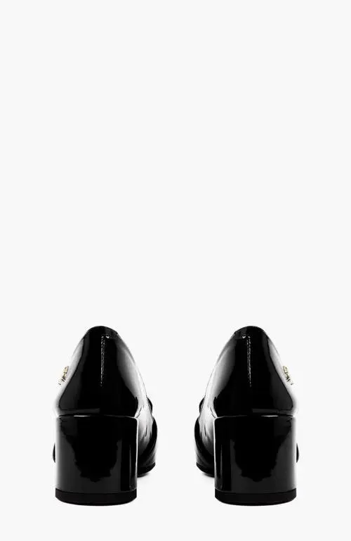 CAVALINHO Enchante Block Heel Patent Leather Loafers - Black