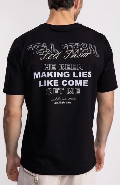 MANIA Tell Them Fashion T-shirt - Black