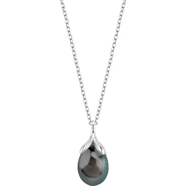 The Pearl Source Tahitian South Sea Pearl Pendant Necklace - Sterling Silver