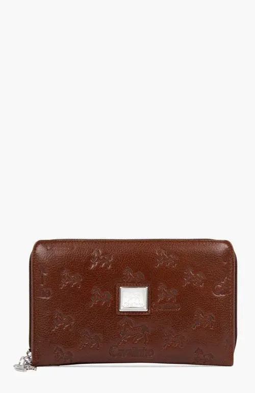 CAVALINHO Cavalo Lusitano Leather Wristlet Wallet 213 - Camel Brown