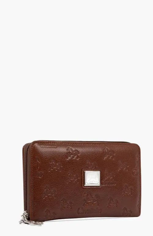 CAVALINHO Cavalo Lusitano Leather Wristlet Wallet 213 - Camel Brown