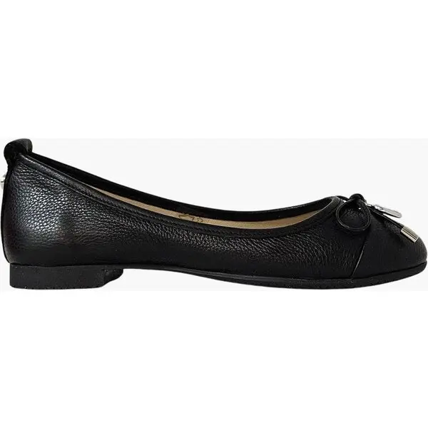 CAVALINHO Muse Ballet Leather Flats - Black/silver