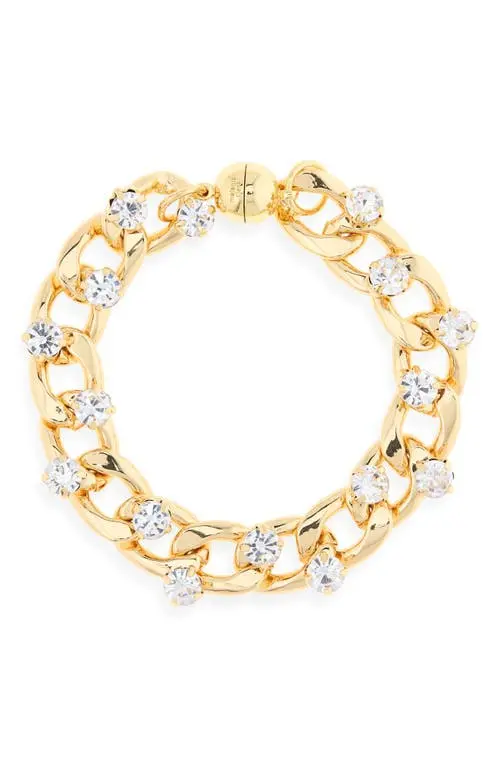 MELANIA CLARA Galaxy Cubic Zirconia Curb Chain Bracelet