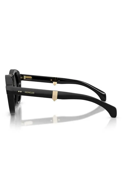 Moncler Glisse 47mm Small Round Sunglasses