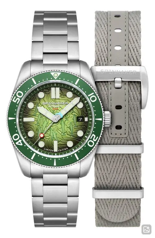 SPINNAKER Croft Dolphin Cave Automatic Watch - Green
