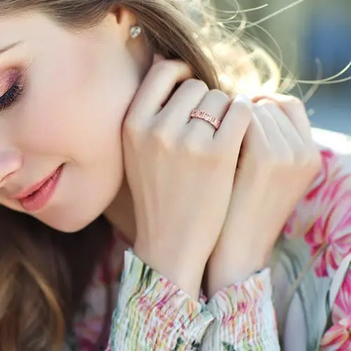 JULIANNA B. Diamond Semi Eternity Ring 14k