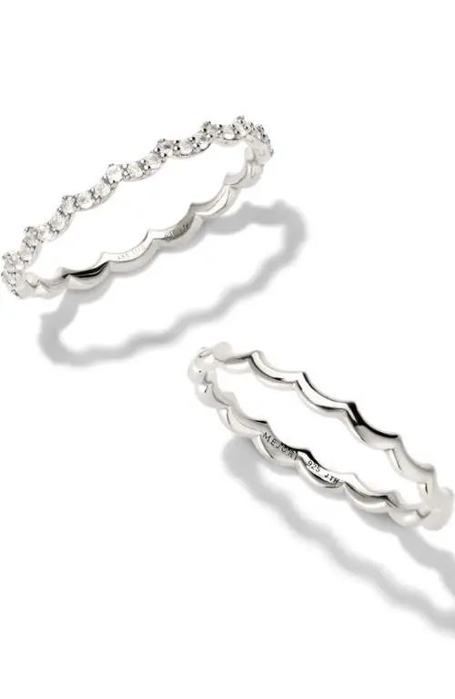Mejuri Slim Charlotte Stacker Set - Sterling Silver