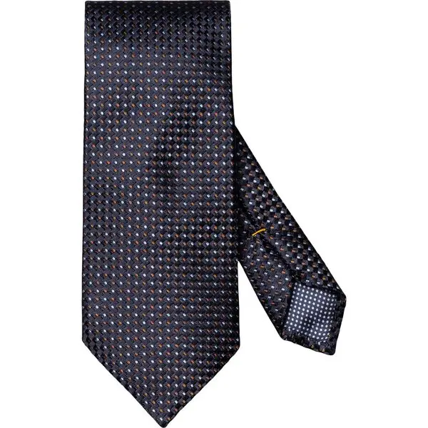 Eton Neat Silk Tie - Navy
