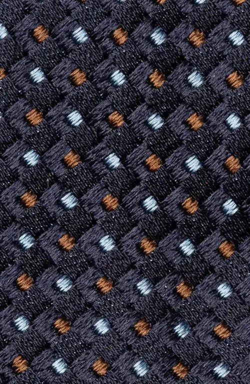 Eton Neat Silk Tie - Navy