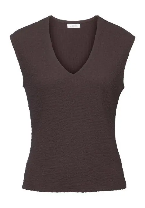 LASCANA Sleeveless Textured Top
