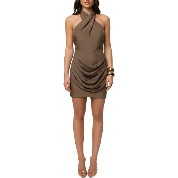 JLUXLABEL Sailing Into Night Mini Dress - Brown