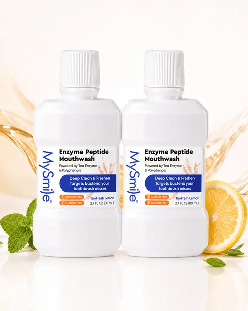 MYSMILE Enzyme Peptide Ning Mouthwash - White