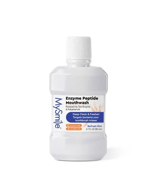 MYSMILE Enzyme Peptide Ning Mouthwash - White