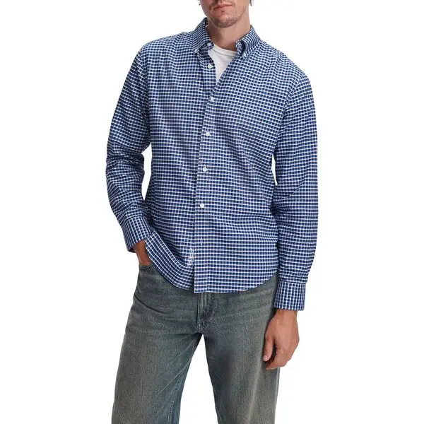 Rag & Bone Classic Plaid Cotton Oxford Shirt