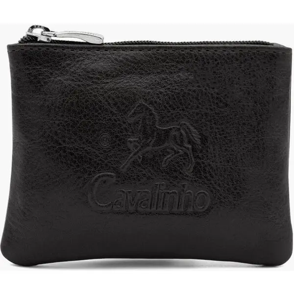 CAVALINHO Gentleman Leather Card Holder With Coin Purse 547 - Black