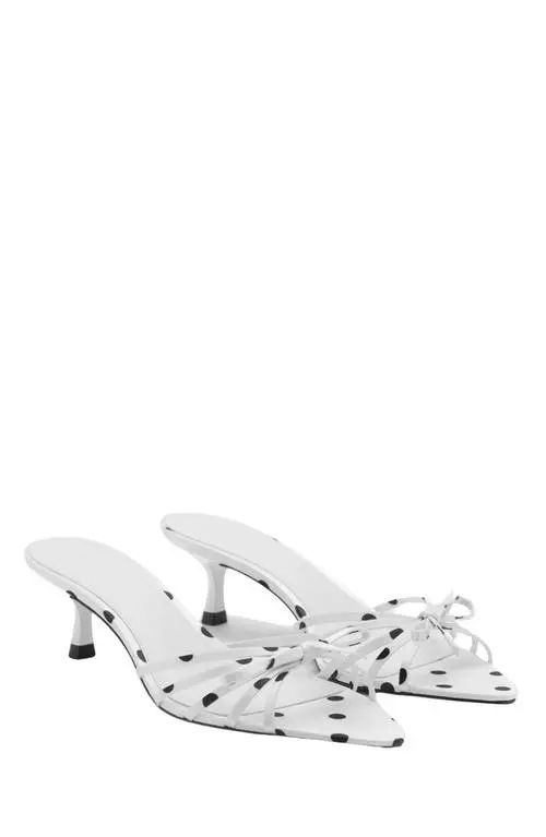 Mango Polka Dot Strap Sandal
