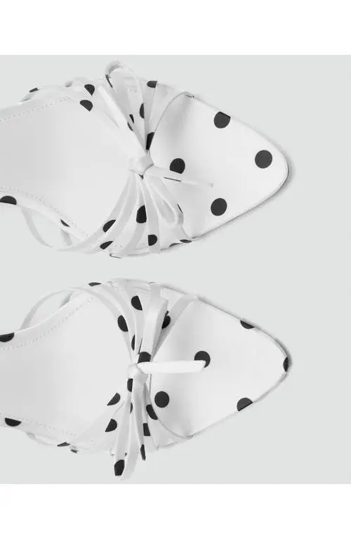 Mango Polka Dot Strap Sandal