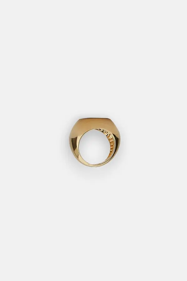 MOI MÊME MILANO Chevalier Smooth Ring - Oro