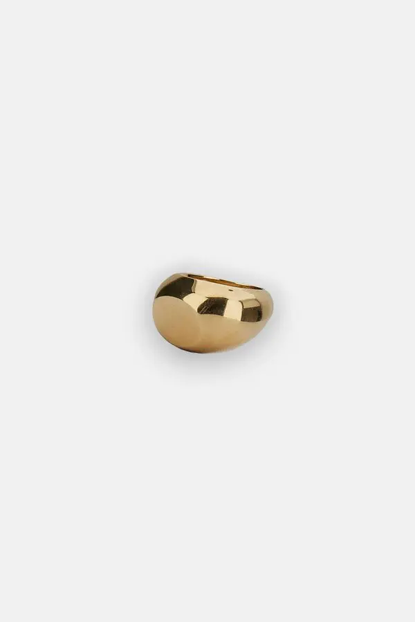 MOI MÊME MILANO Chevalier Smooth Ring - Oro