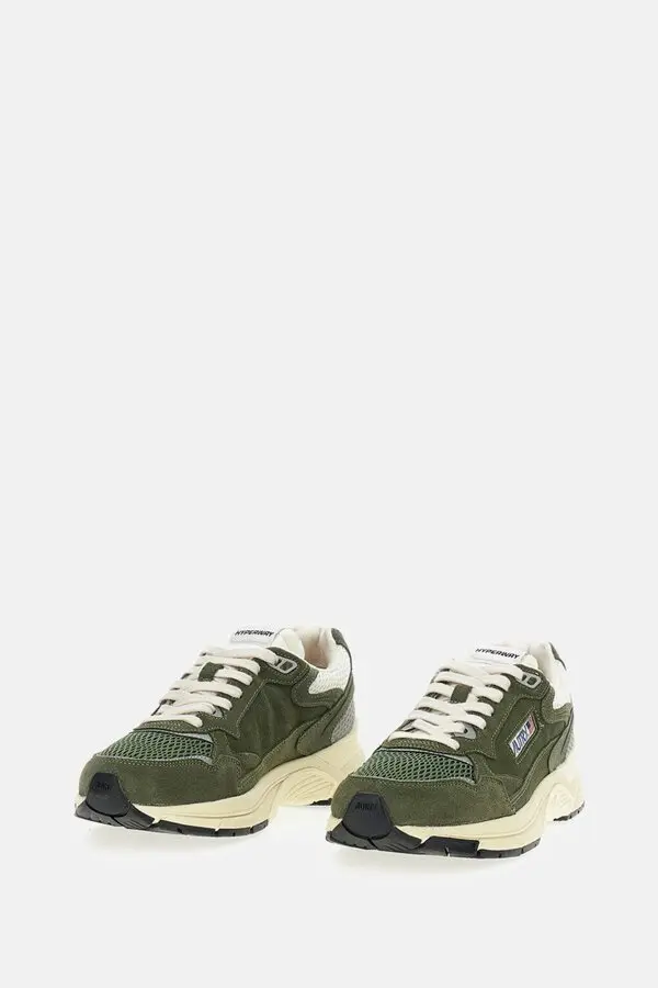 AUTRY Hyperway Mesh & Suede Sneakers - Green