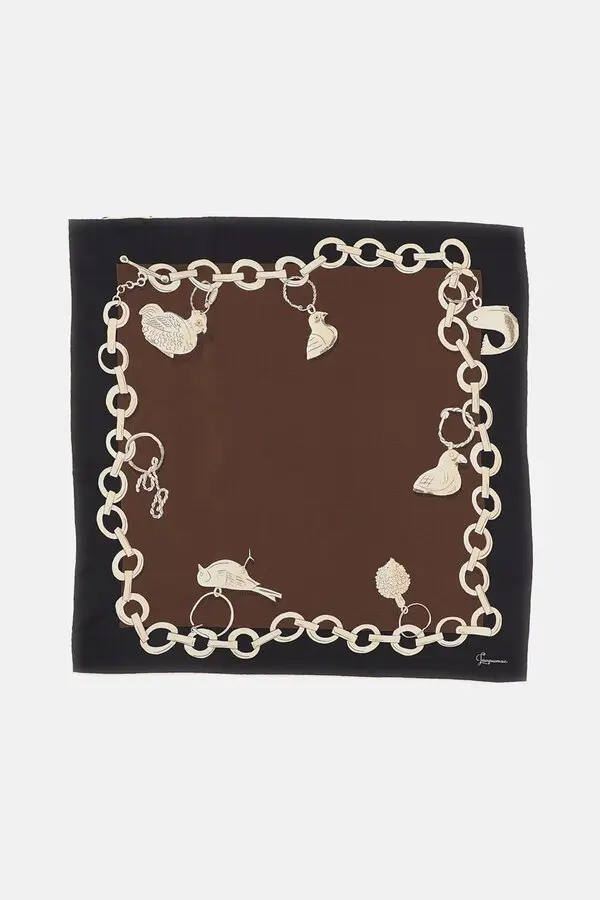 Jacquemus Foulard Pampille In Seta - Multicolore