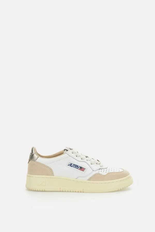 AUTRY Medalist Low Leather Sneakers - Bianco