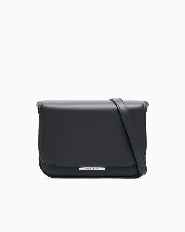 Giorgio Armani X 10 Corso Como Medium Leather Shoulder Bag - Black