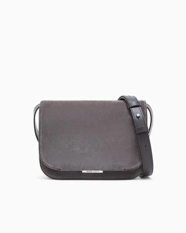 Giorgio Armani X 10 Corso Como Medium Suede Shoulder Bag