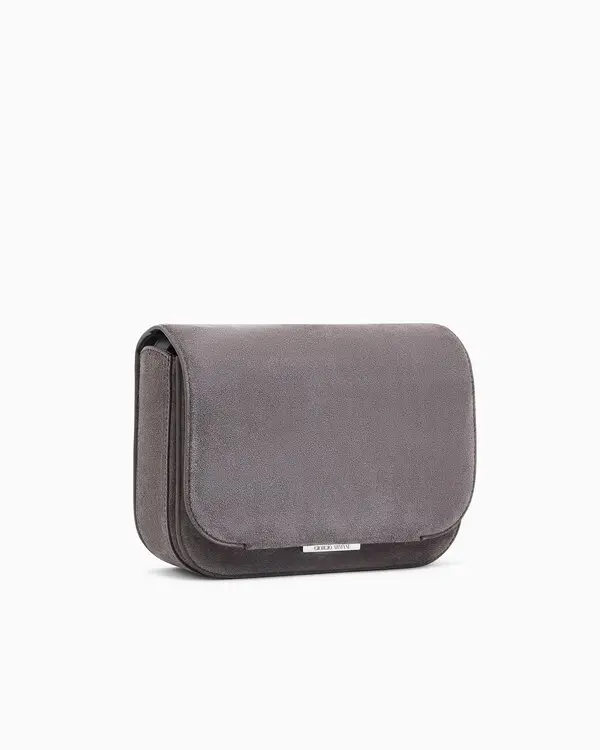 Giorgio Armani X 10 Corso Como Medium Suede Shoulder Bag