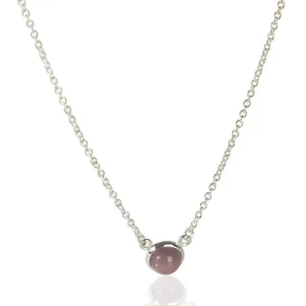 Cartier Sterling Silver Chalcedony Pendant Necklace - Sterling_silver