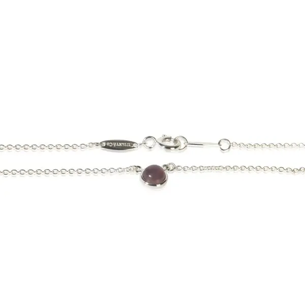 Tiffany & Co. Cartier Sterling Silver Chalcedony Pendant Necklace