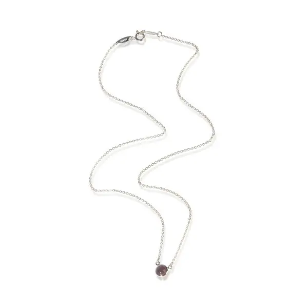 Tiffany & Co. Cartier Sterling Silver Chalcedony Pendant Necklace