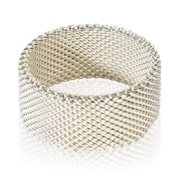 Tiffany & Co. Sterling Silver Somerset Mesh Ring
